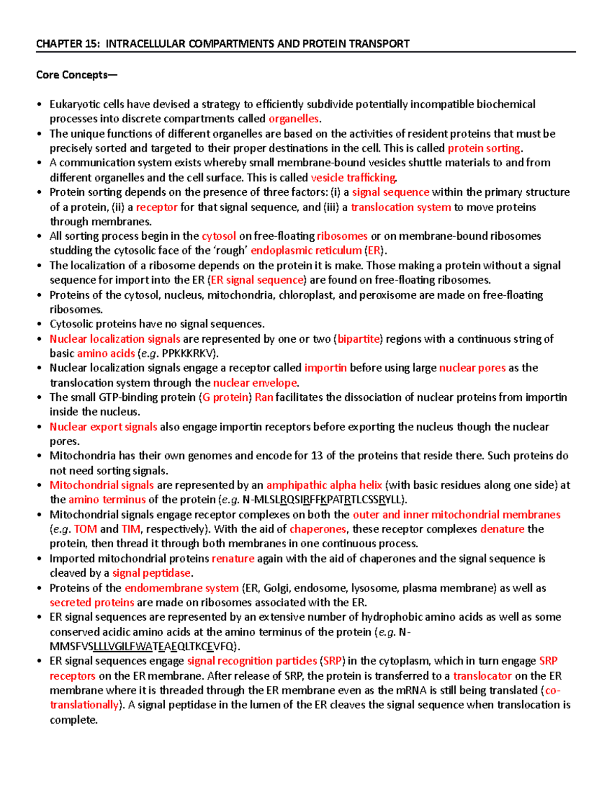 II. CH15 - Core Concepts and Terminology - BIO 2400 - App State - Studocu