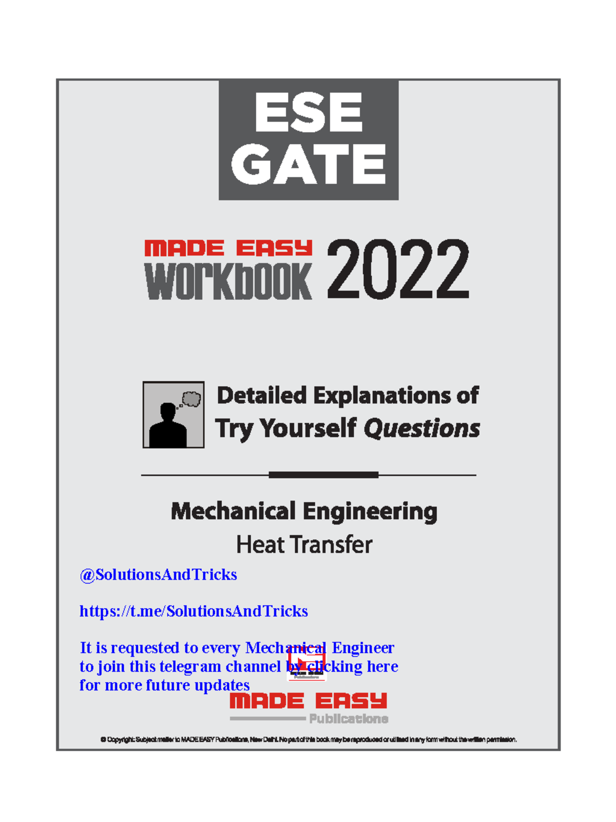 HMT Workbook solution 2022 by madeeasy - @SolutionsAndTricks t/SolutionsAndTricks It is ...