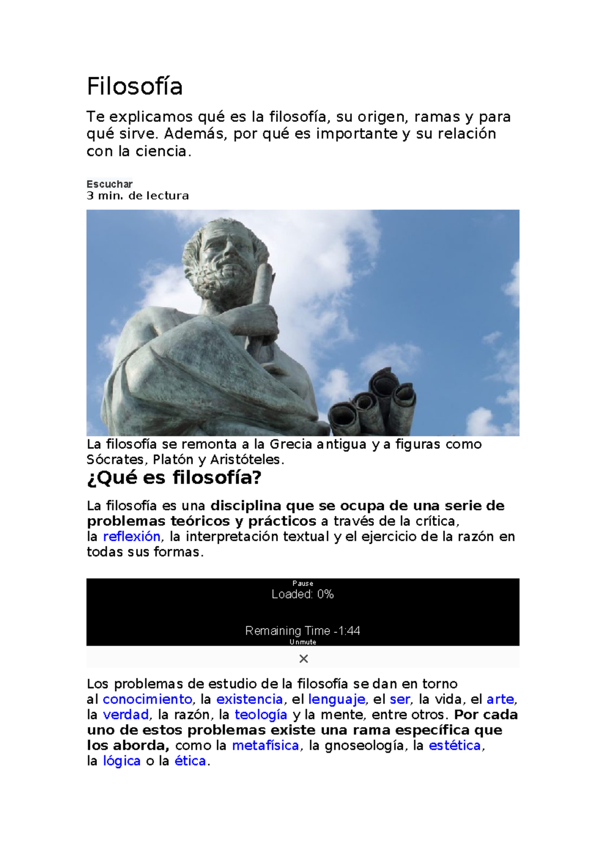 Filosofía y su origen - Filosofía Te explicamos qué es la filosofía, su ...