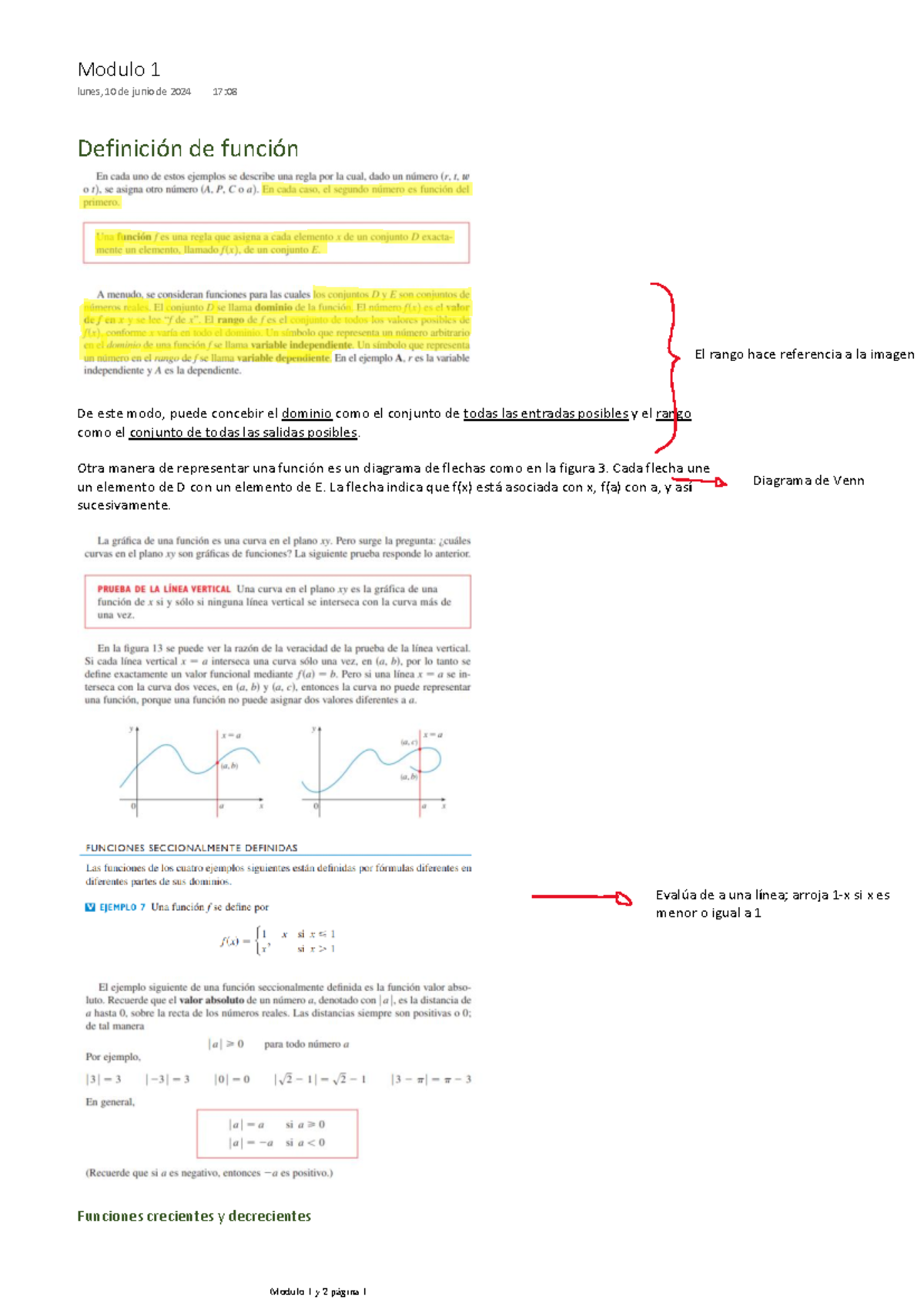 Modulo 1 - Resumen Análisis Matemático - Definición de función De este ...