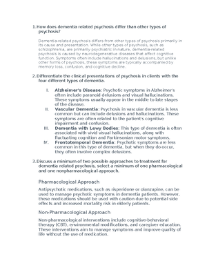 NR547 Diff Diagnosis Week 1 recap - The process of DSM-5 differential ...