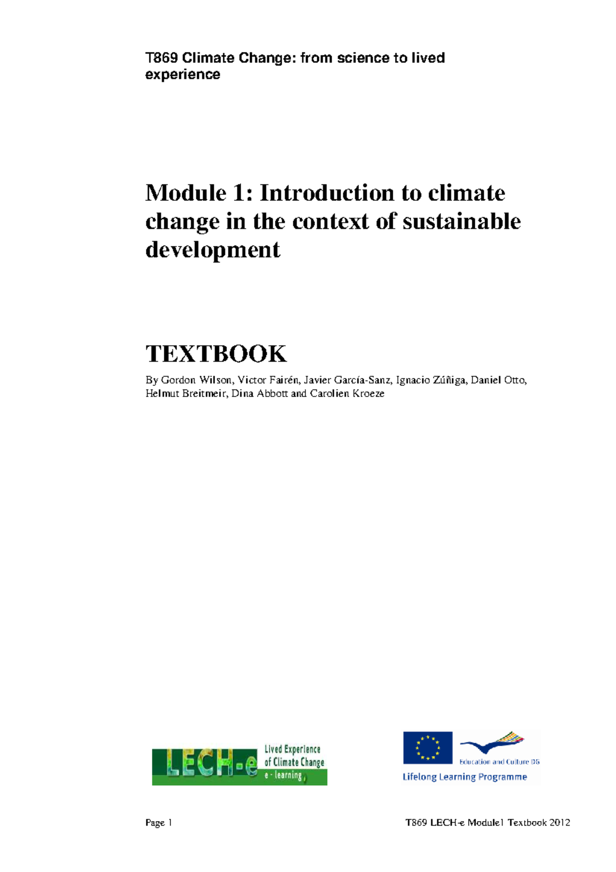 Climate Module - sample. - Module 1: Introduction to climate change in ...