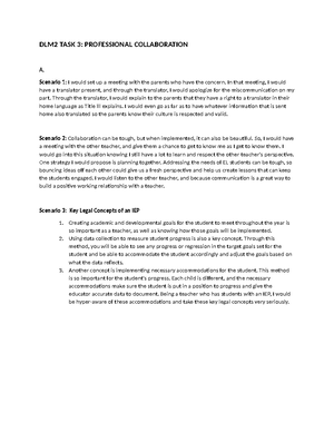 Teacher Interview Revised - DPM2 TASK 2: TEACHER INTERVIEW 1. Summarize ...