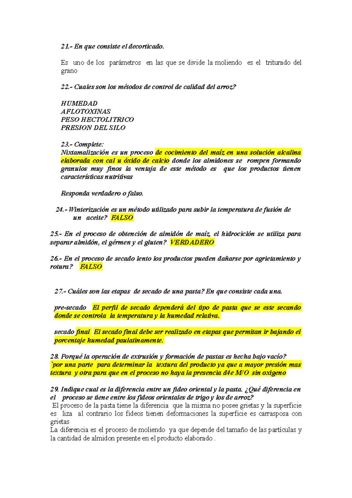 Listo flaca desarrollo de cereales extruidos - 21.- En que consiste el ...