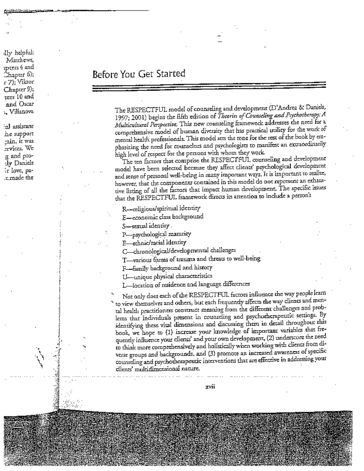 RESPECTFULL model - This new counseling framework addresses the need ...