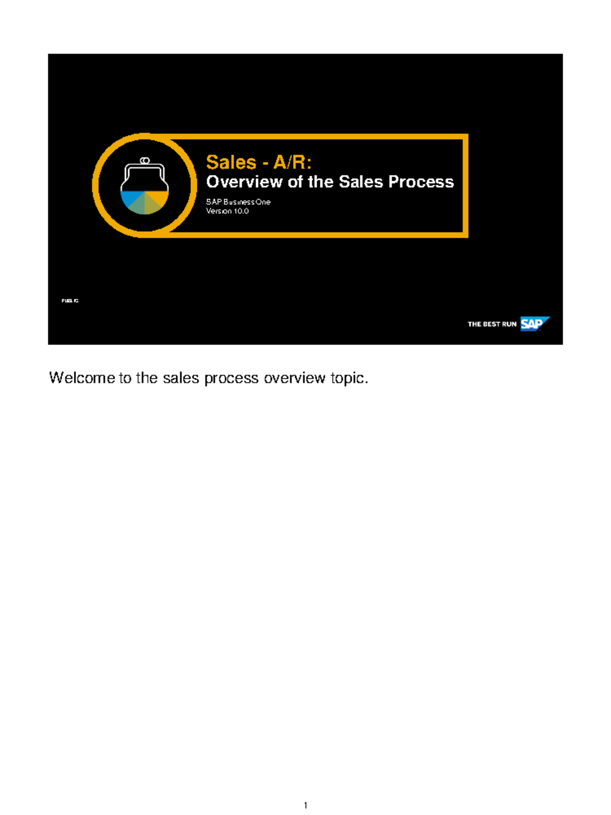 Process Overview - PUBLIC Sales - A/R: Overview of the Sales Process ...