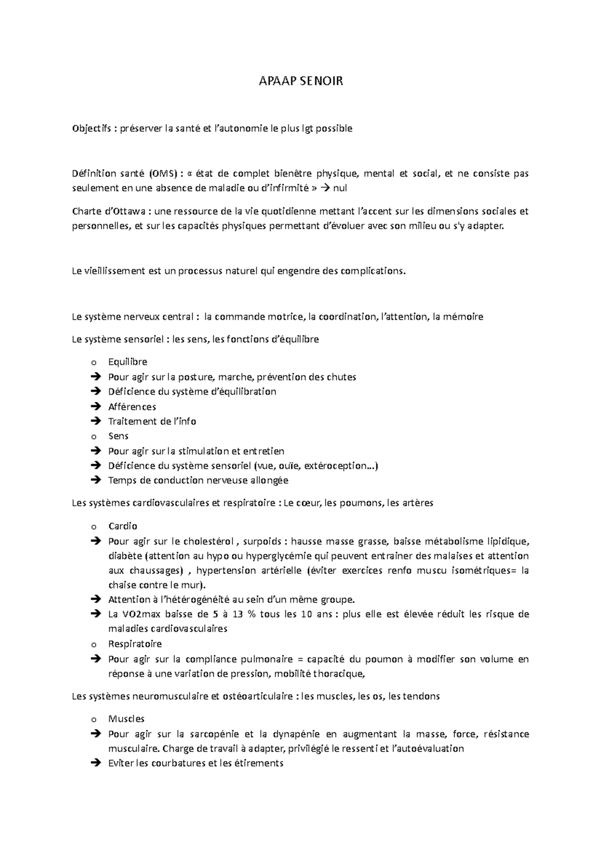 APAAP Sénior illustration - APAAP SENOIR Objectifs : préserver la santé ...