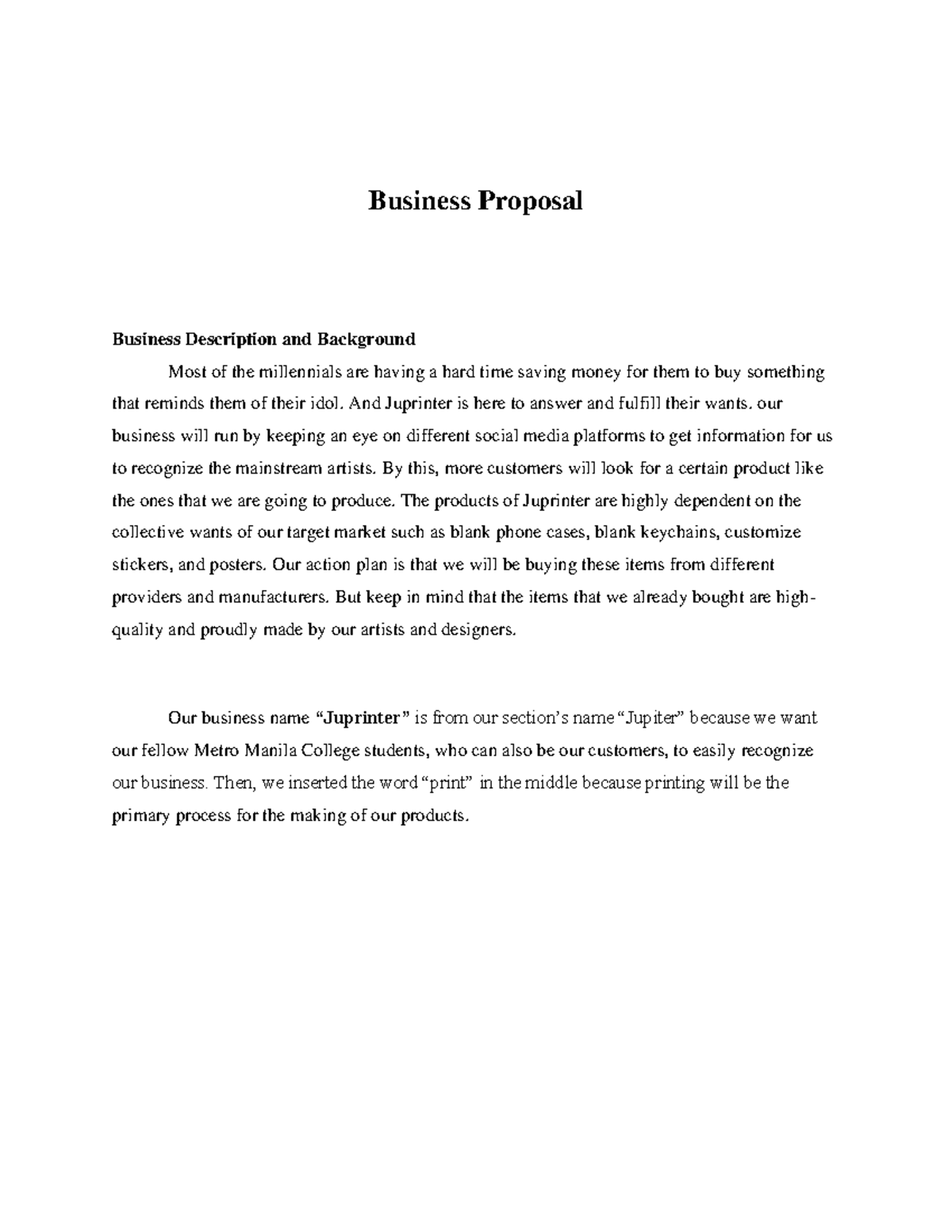 Jkjmldast Business-Proposal-Sample - Business Proposal Business ...