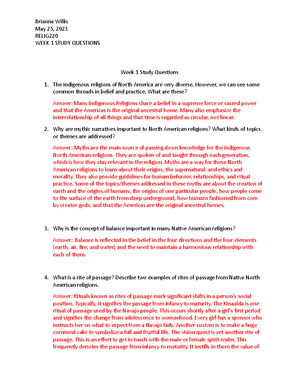 Week 3 Study Questions - answers - Brianna Willis June 7, 2023 Week 3 ...