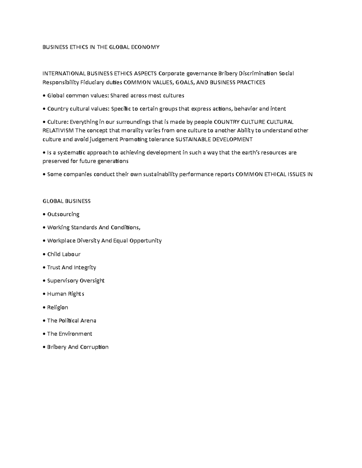 Business Ethics IN THE Global Economy - BUSINESS ETHICS IN THE GLOBAL ...