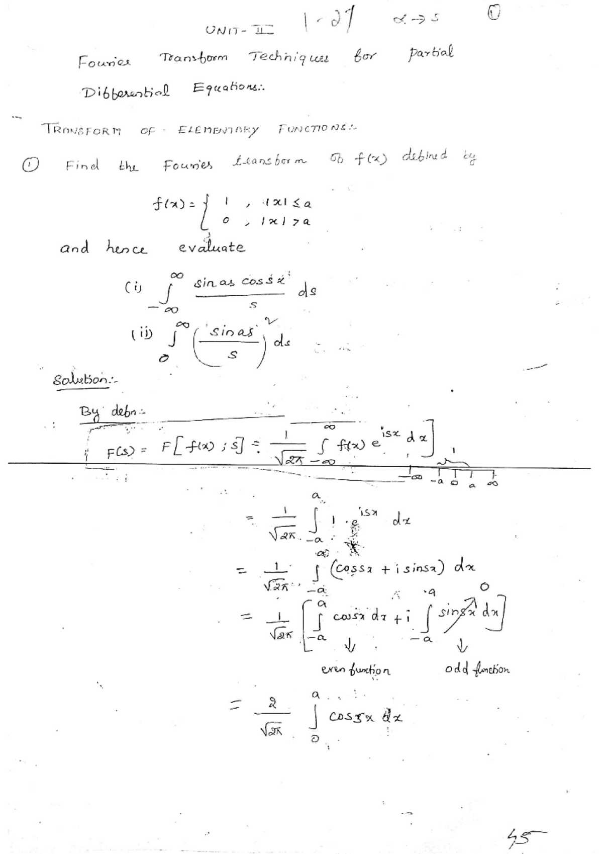 AMM Unit-2 Notes - Advanced mathematical methods-Fourier series ...
