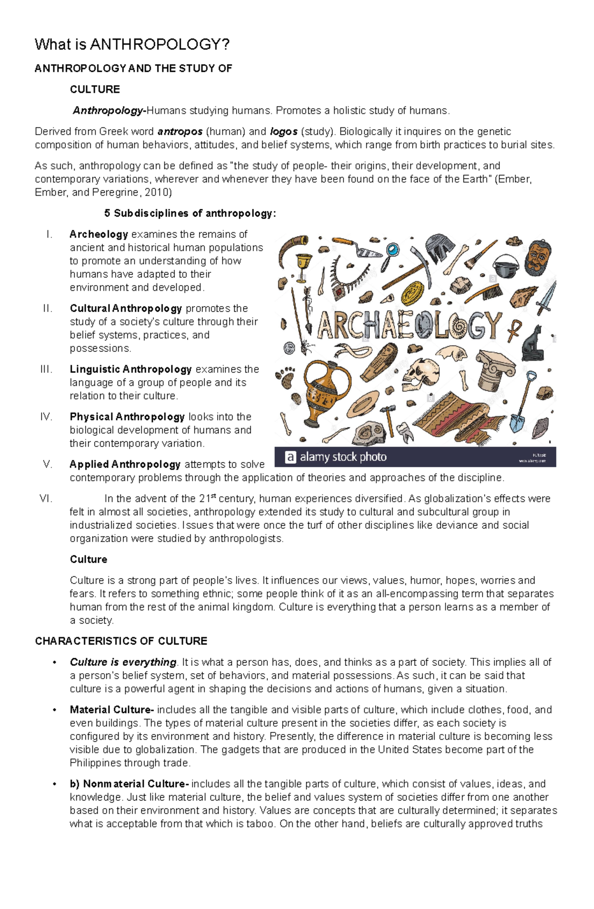 What is Anthropology - What is ANTHROPOLOGY? ANTHROPOLOGY AND THE STUDY ...