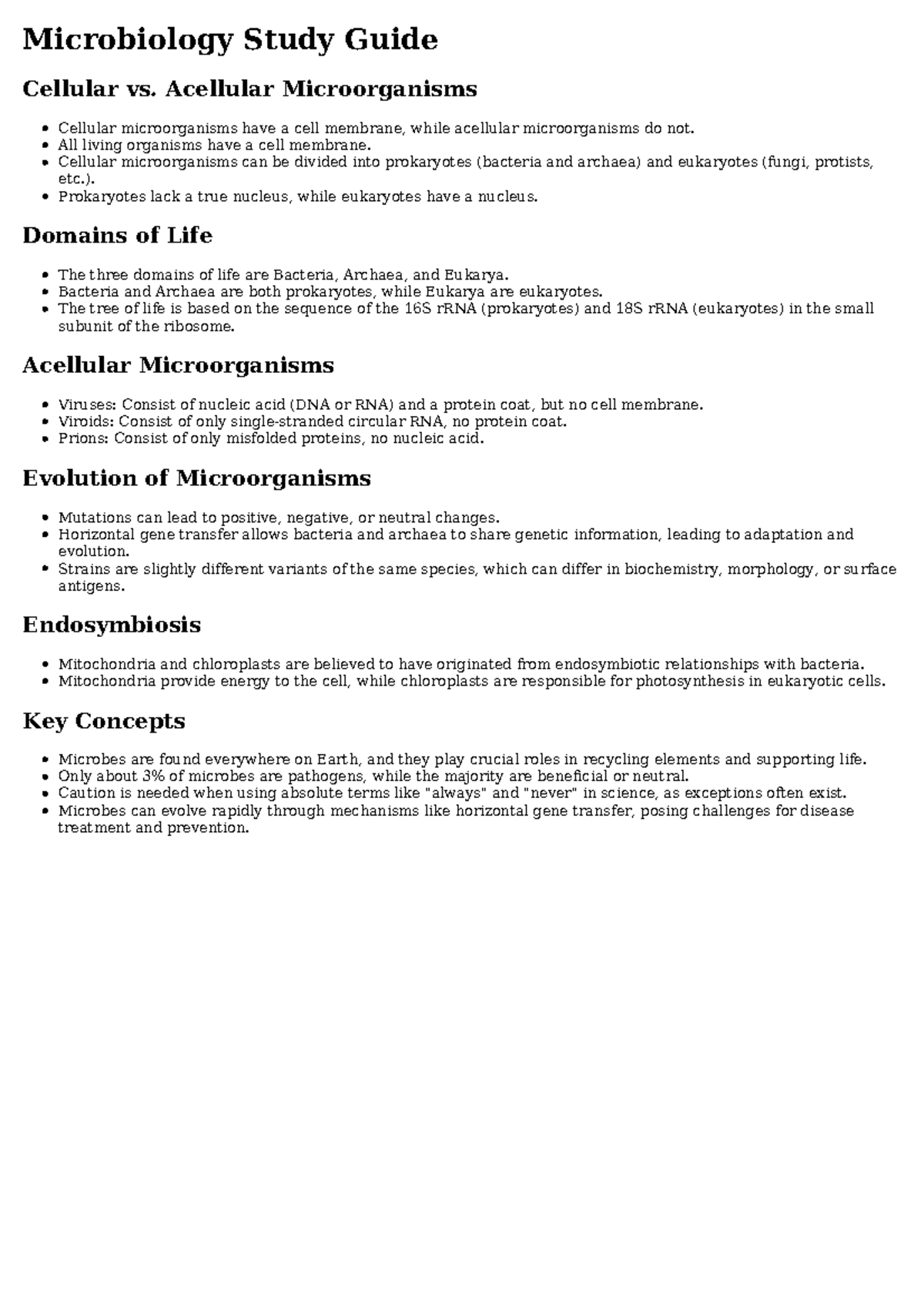 Micro lec vid 13 filled study guide 4 - Microbiology Study Guide ...