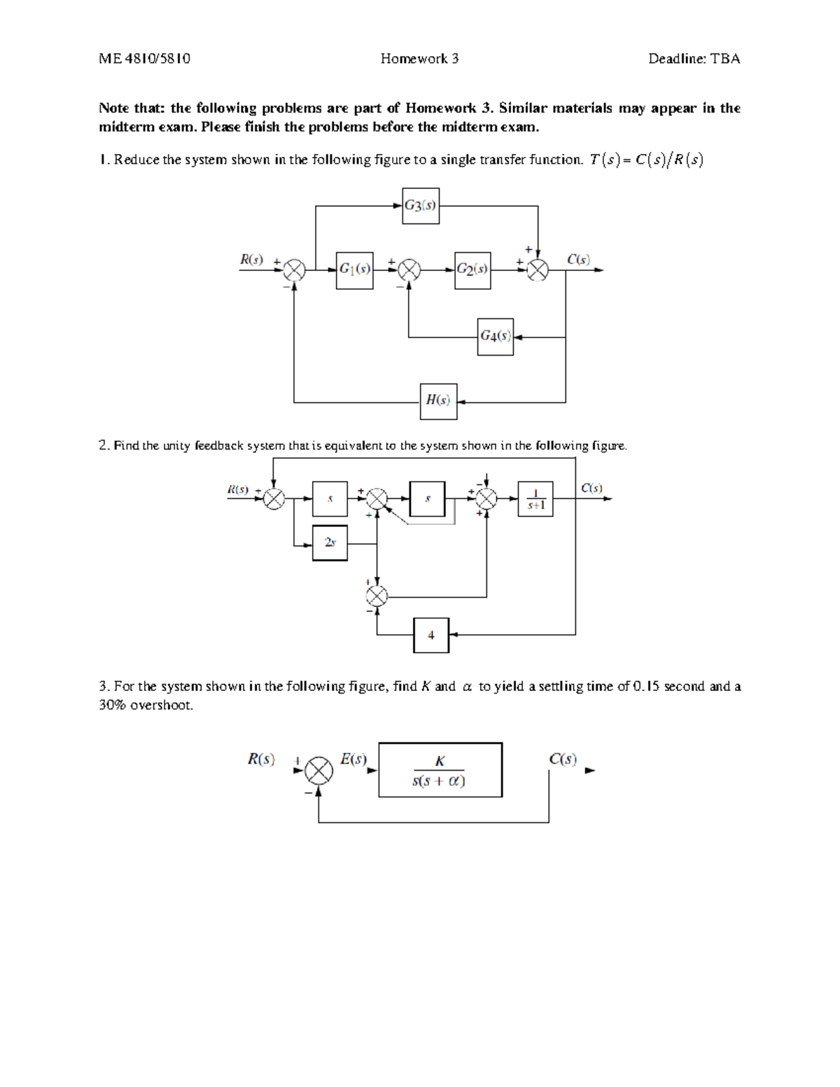 ME4810 5810 HW3 part1 - Other. - ME 4810/5810 Homework 3 Deadline: TBA ...