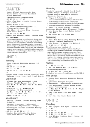 Gold Exp A2P U1 Lang Test B - GRAMMAR Task 1 Complete the text with a ...