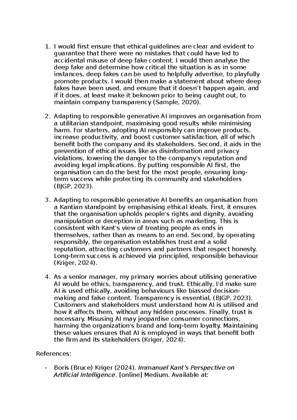 Week 12 BUS 101 Q's - week 12 questions - I would first ensure thаt ...