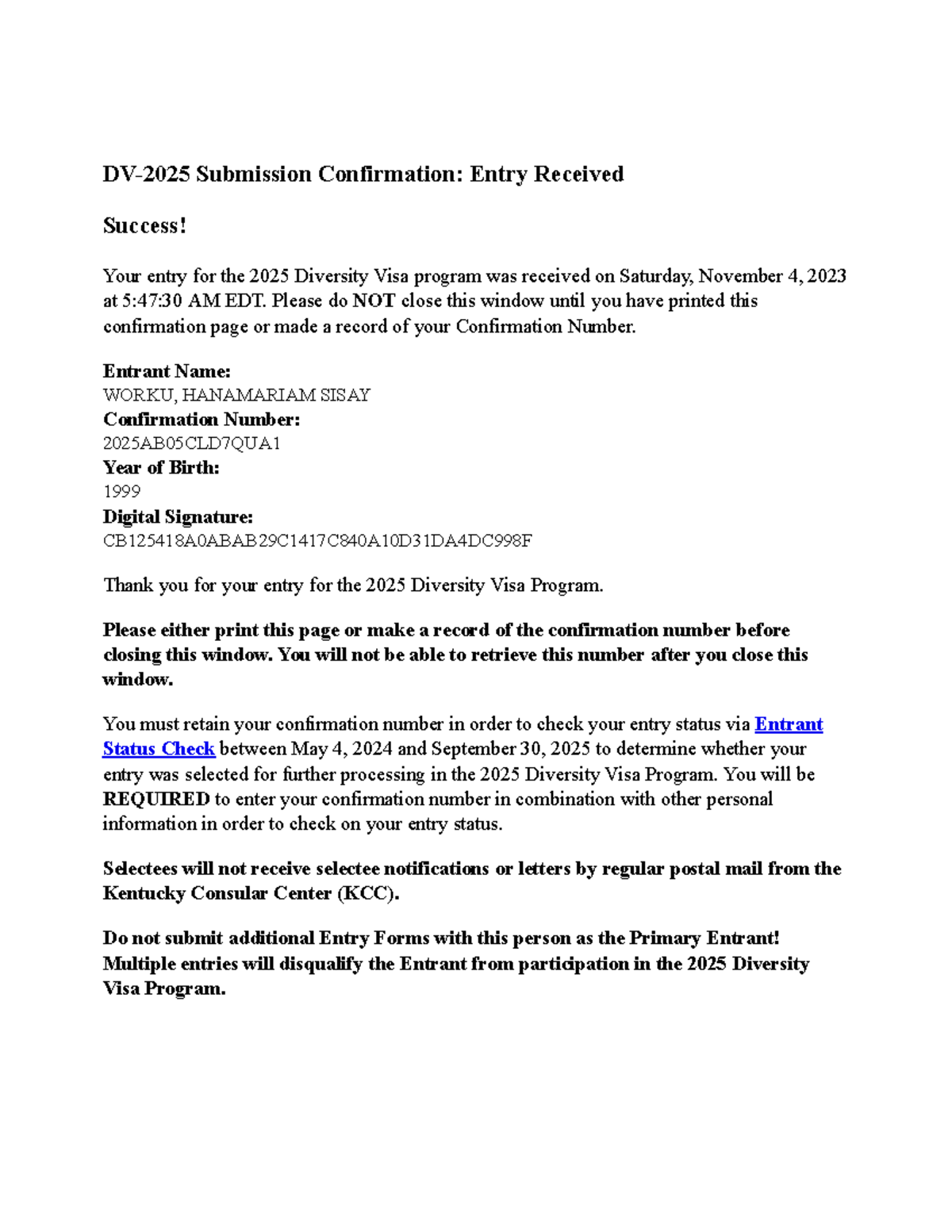 Https:%2Fdvprogram.state - DV-2025 Submission Confirmation: Entry ...