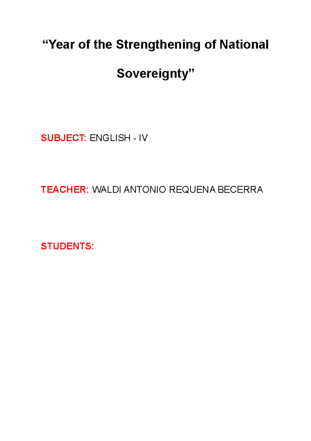 English 04 - “Year of the Strengthening of National Sovereignty ...