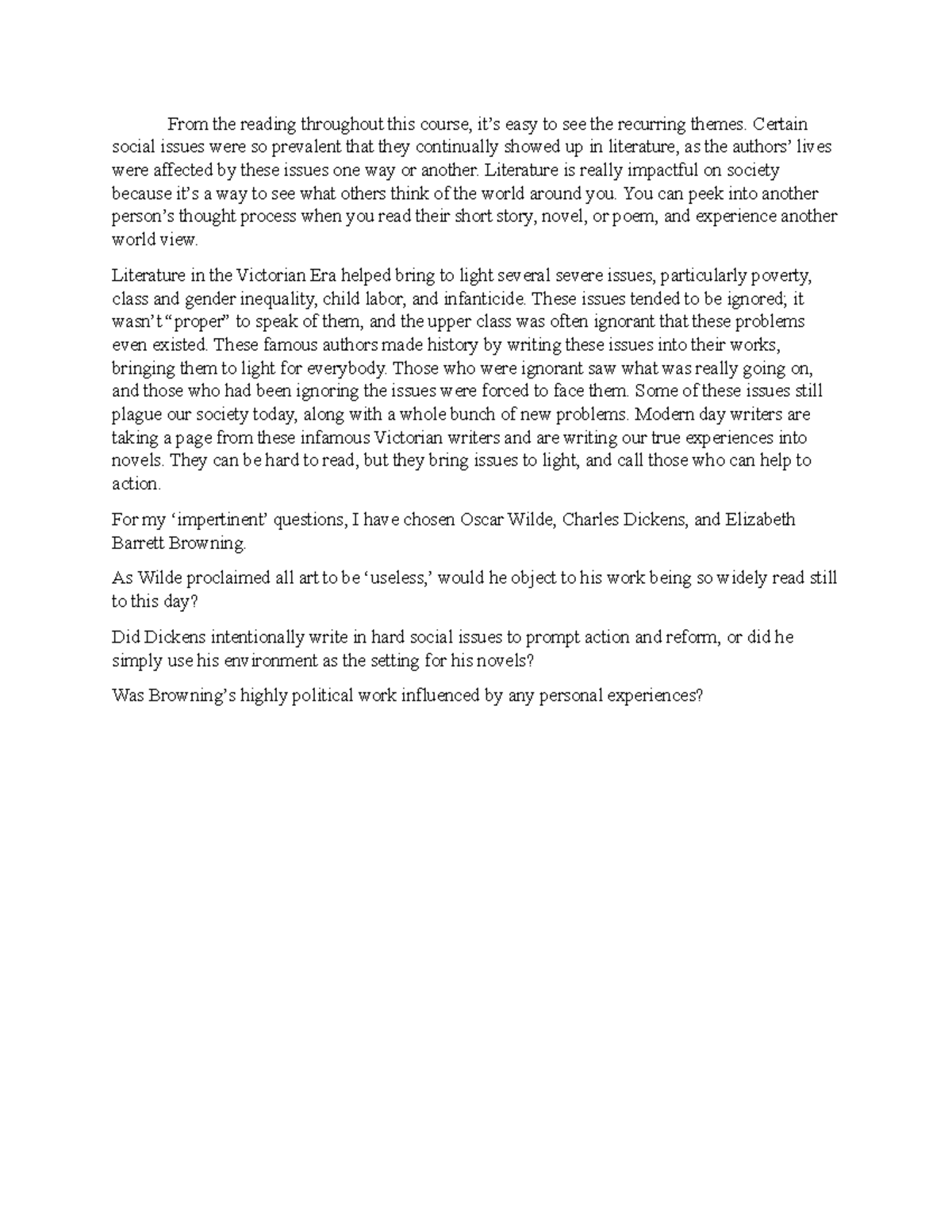 Final discussion - From the reading throughout this course, it’s easy ...