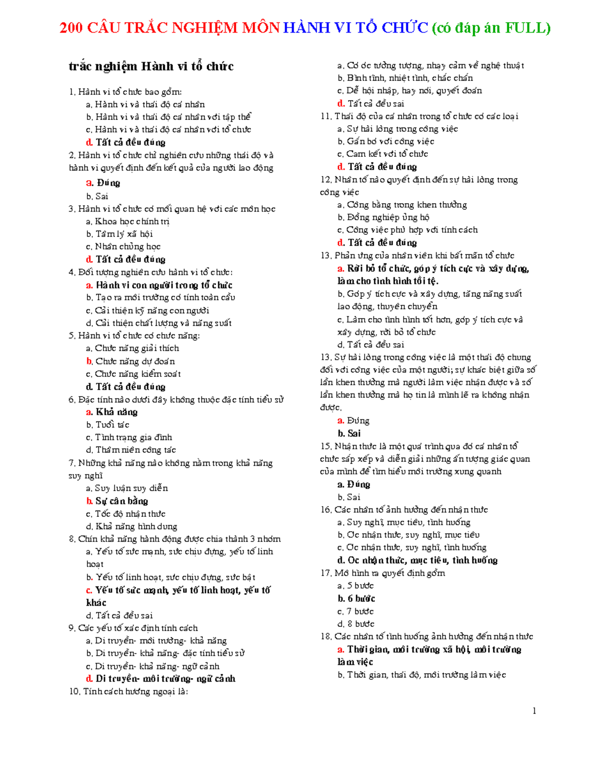 [123doc] - 200-cau-trac-nghiem-mon-hanh-vi-to-chuc-co-dap-an-full - trắc nghiệm Hành vi tổ chức ...