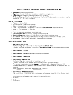 BIOL-15 Chapter 1, Biology of Life Lecture Video Notes (#1) - BIOL-15 ...