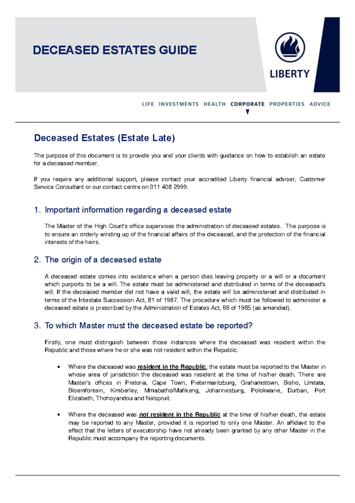 Deceased-estates-guide - Deceased Estates (Estate Late) The purpose of ...