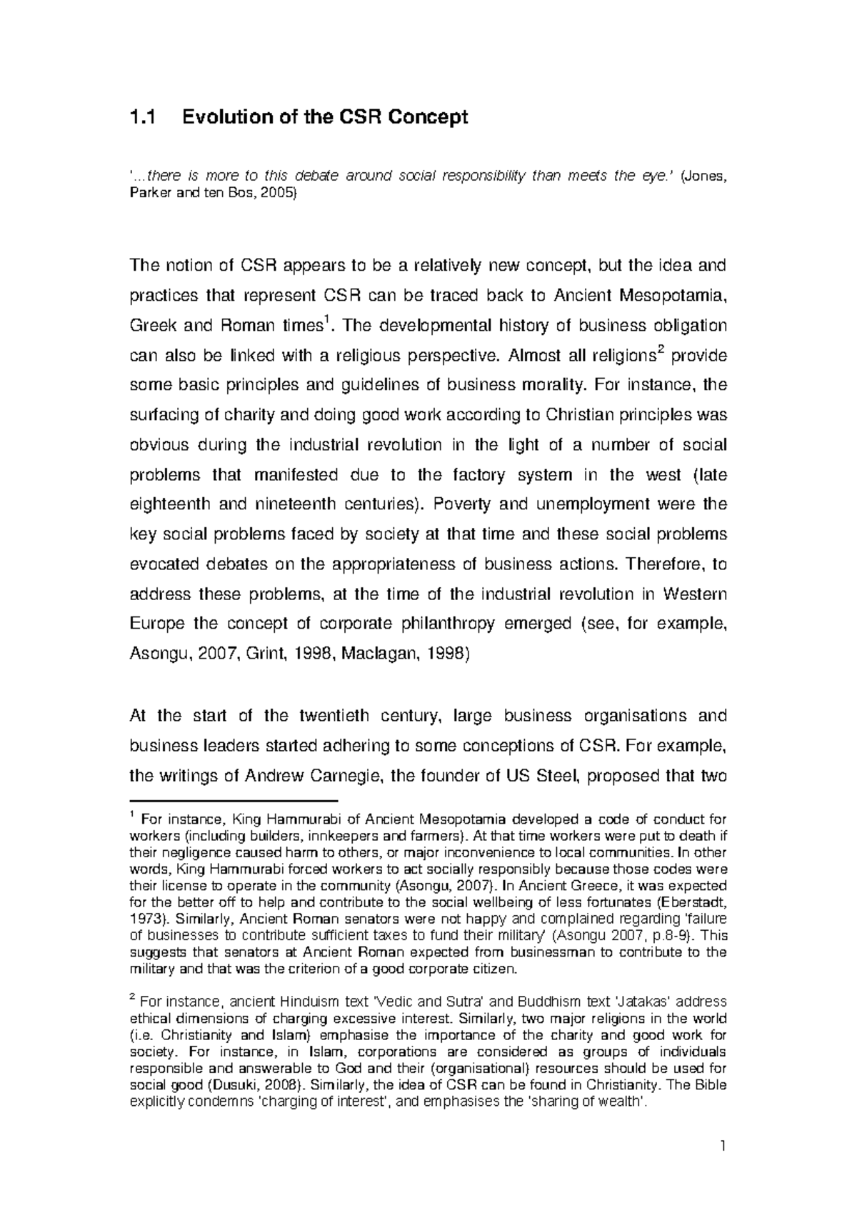 CSR History - Lecture notes 1-5 - 1 Evolution of the CSR Concept ‘.. is ...