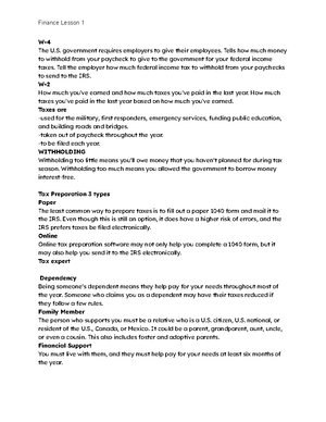 Personal Finance Unit 1 - Finance Lesson 1 Which savings account will ...