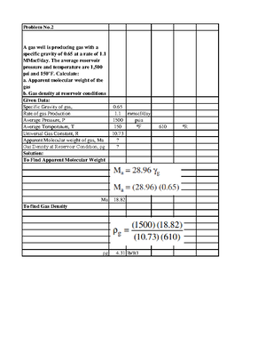 Week-6 Performance prediction of Reservoir by Muskat's Method ...