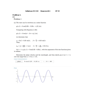 Solutions-EE-330-HW2-SP19-updated - E E 330 - Solutions EE-330 Homework 2 SP Problem - Studocu
