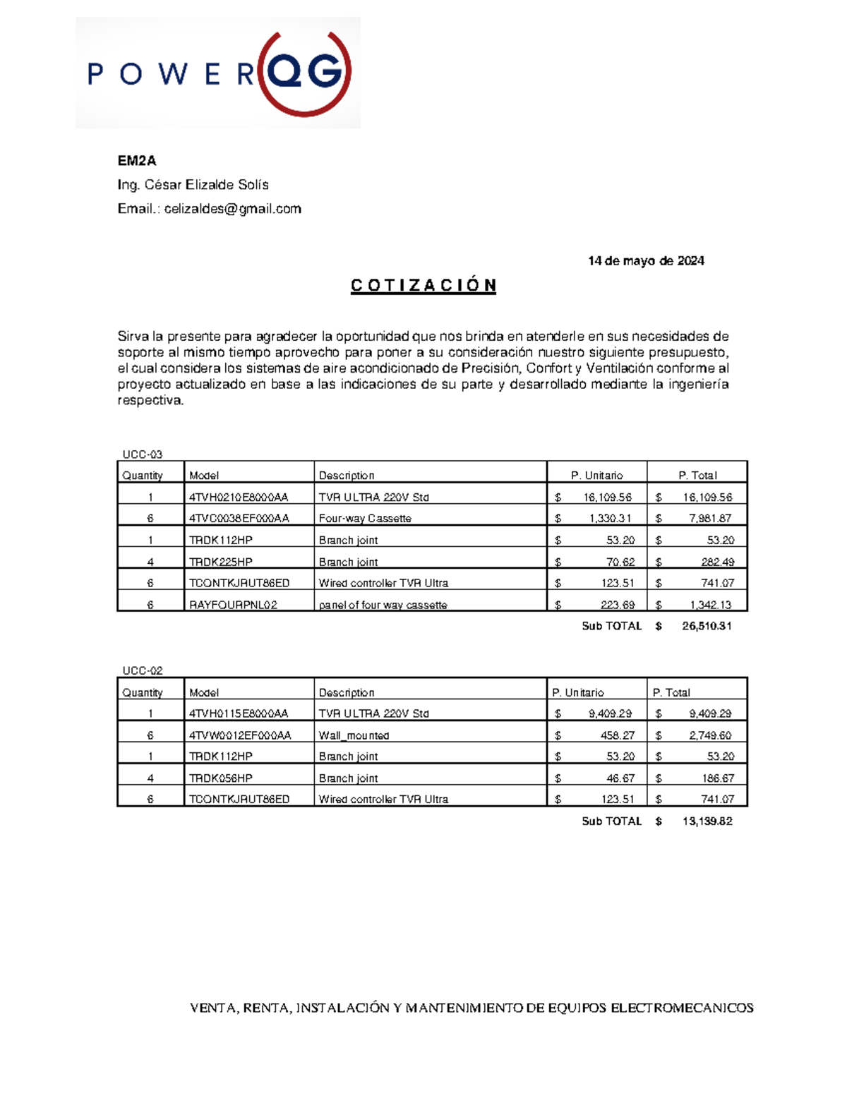 Sistemas AA Est Calakmul EM2A Actualizado May 2024 Rev0 - EM2A Ing ...