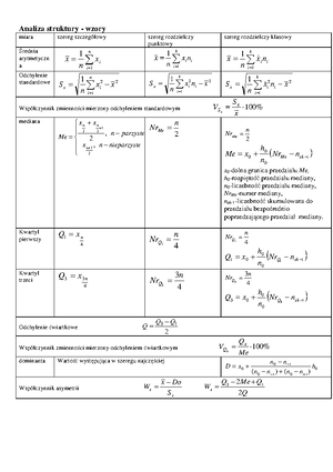 Wykład 1 Szczukocka - WYKŁAD 1/S 1. Statystyka i podstawowe pojęcia ...