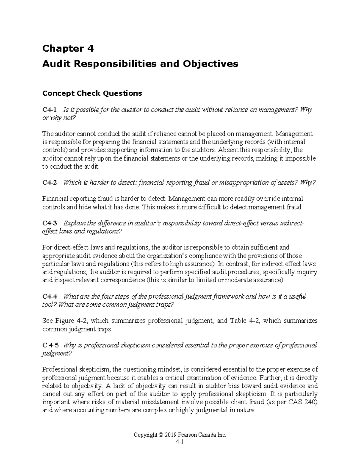 4 - answers to chapter 4 questions - Copyright © 2019 Pearson Canada ...