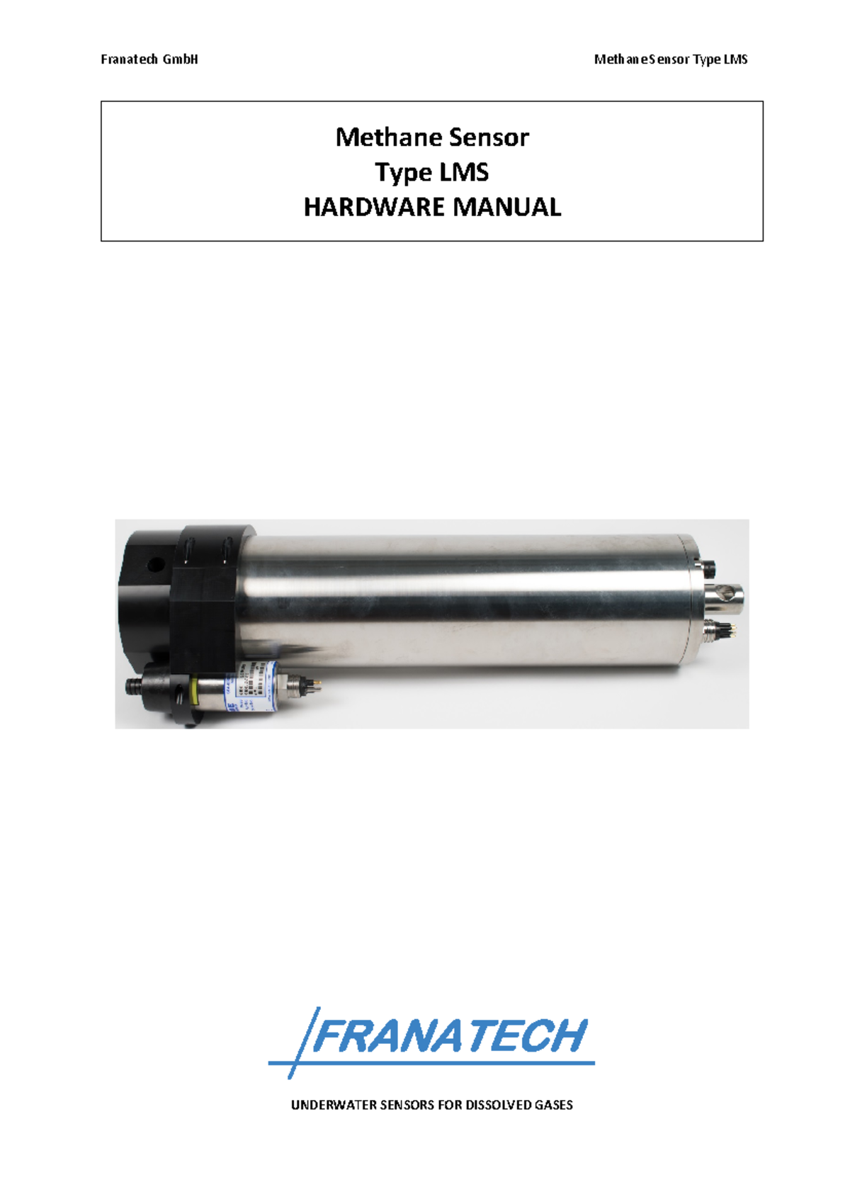 CH4 Mini Laser Hardware Manual v71 - Methane Sensor Type LMS HARDWARE ...