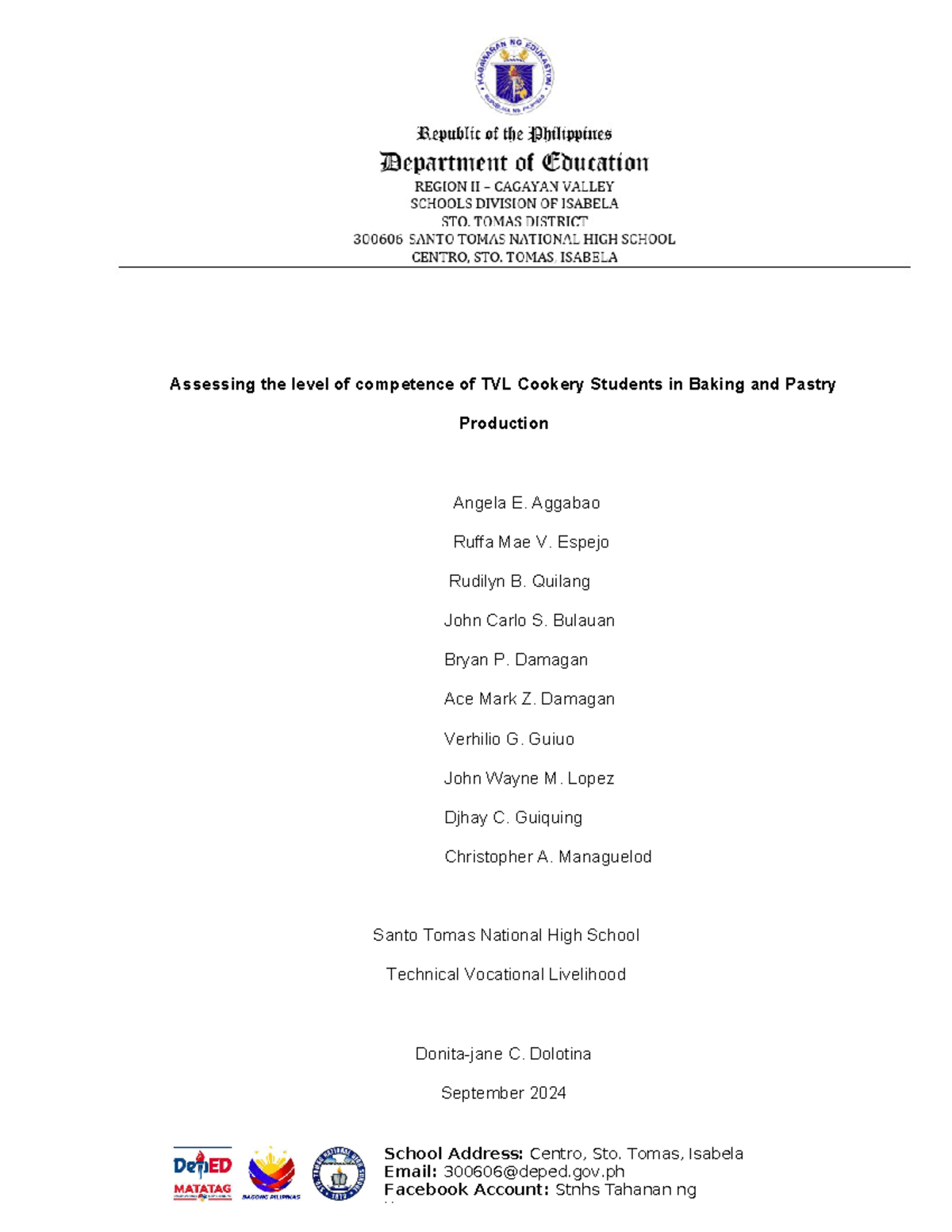 PR2- Manuscript Harmonized- Template ( Edited) - School Address: Centro ...