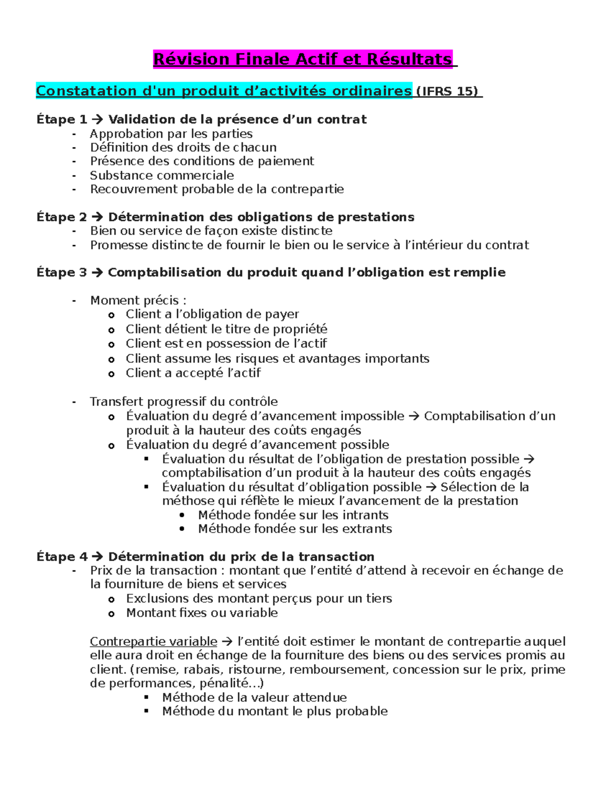 Revision Final Actif et Résultats - Révision Finale Actif et Résultats ...