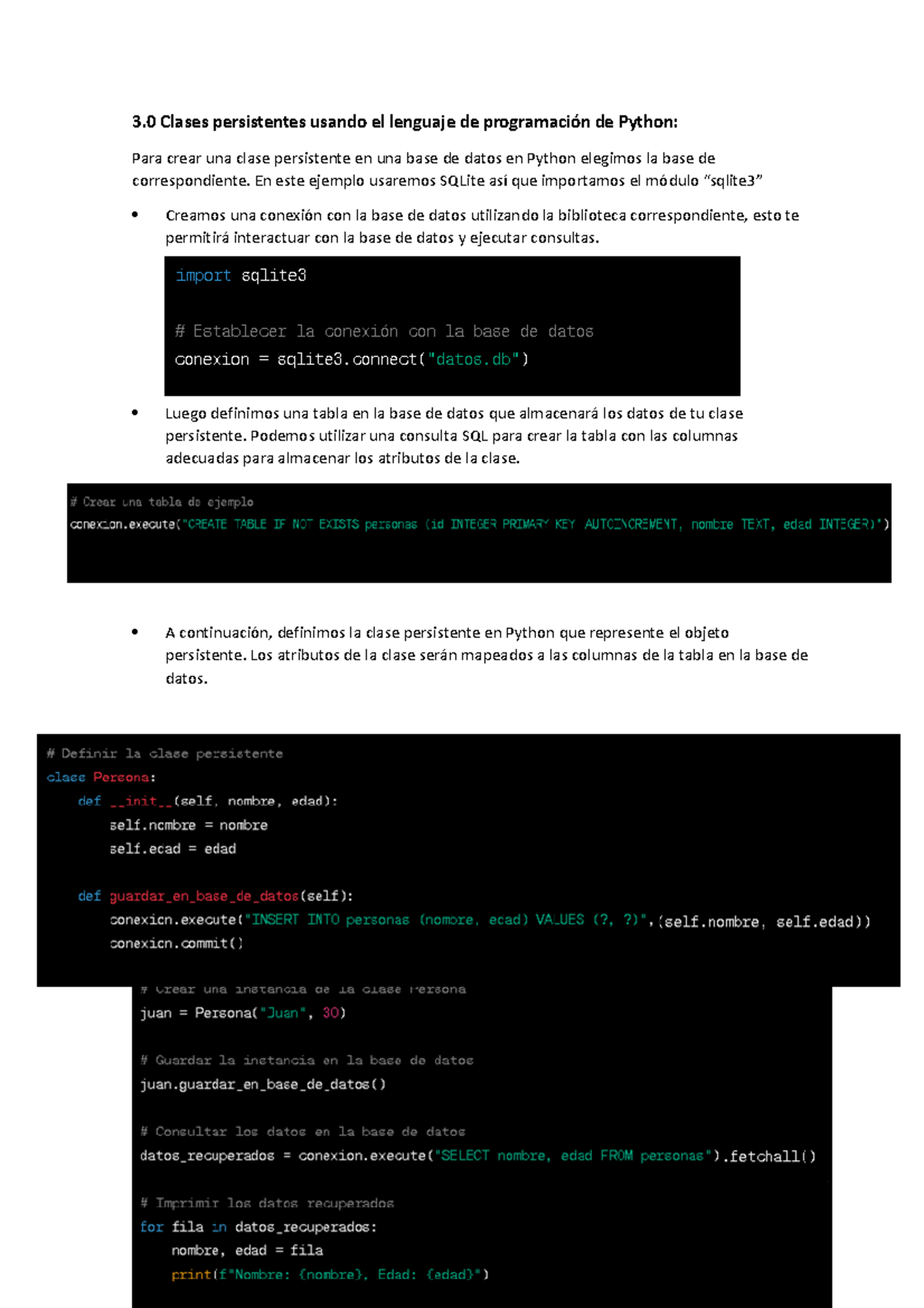 Clases Persistentes En Python Con Base De Datos Copia 3 Clases Persistentes Usando El