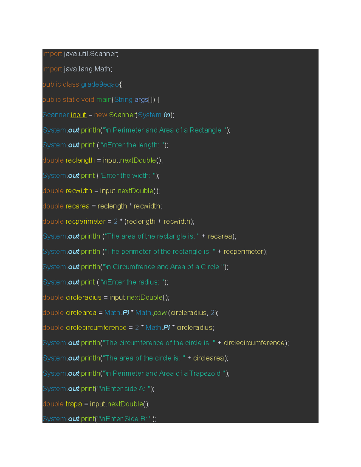 File with IO Java Code - import java.util; import java.lang; public ...