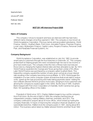 Tesla paper - HR Project - MGT-240-W01-2020SP Tesla Case Study ...