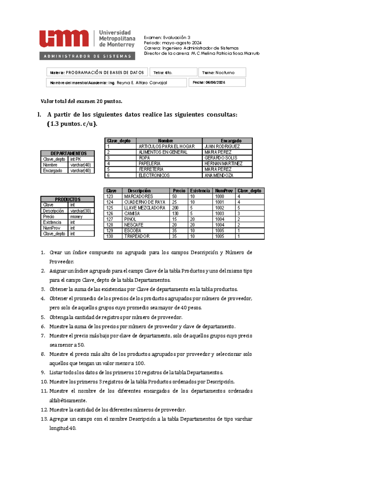 Programación de base de datos IAS - Materia: PROGRAMACIÓN DE BASES DE ...