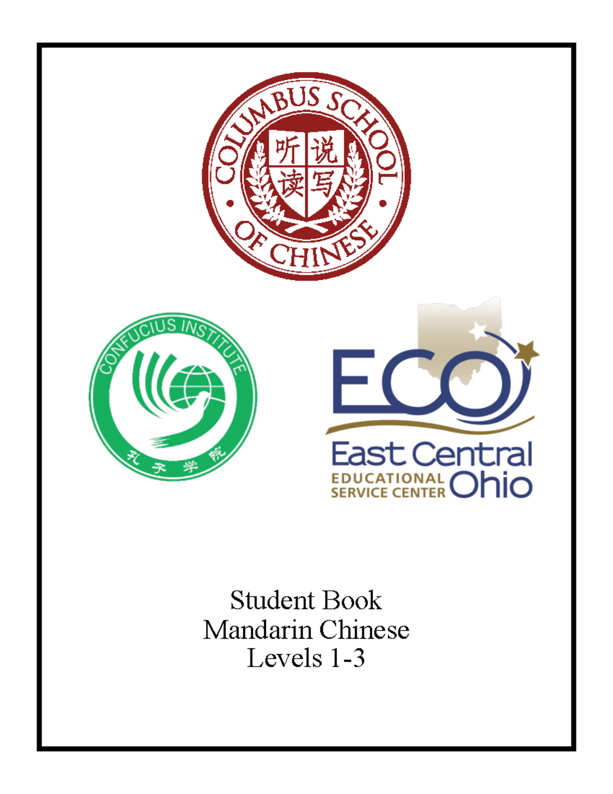 Ecoesc Student Book, 2nd Ed - Student Book Mandarin Chinese Levels 1 ...