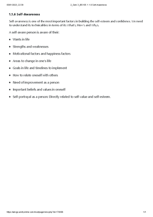 TEA Model of Self - 05/01/2023, 22:39 2_Sem 3_BS105: 1.1 TEA Model of ...