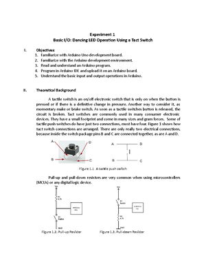 Experiment 2 Running Light - Objectives: 1. To be able to control the ...