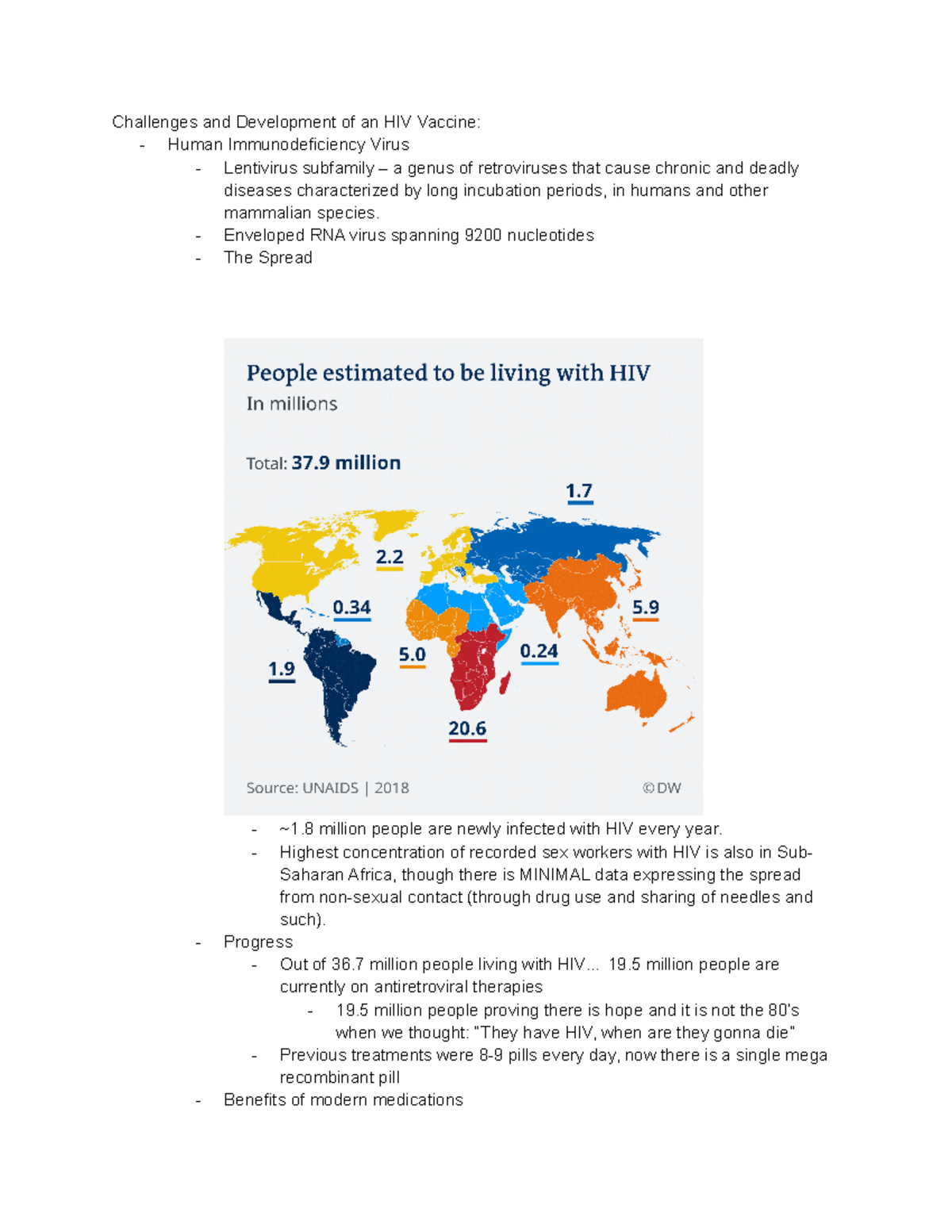 HIV and Challenges - Notes on HIV - Challenges and Development of an ...