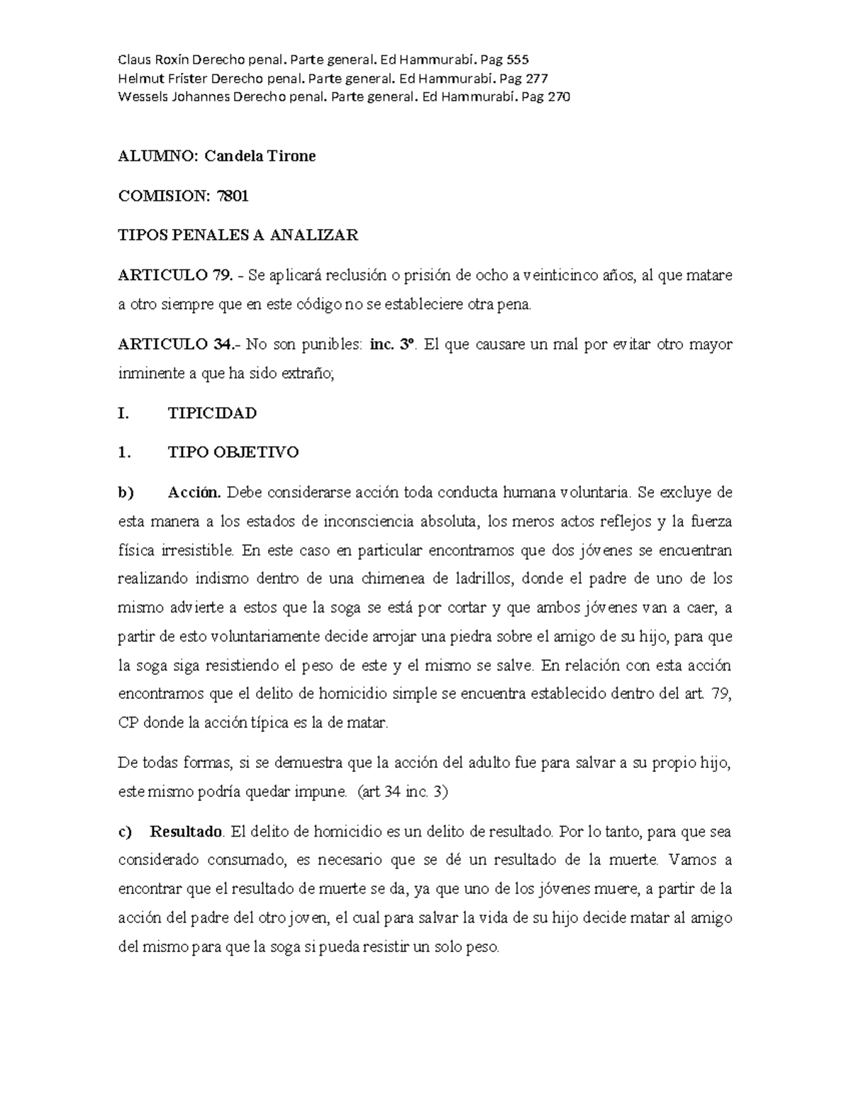 7801 TP10 Chimenea Candela - Helmut Frister Derecho penal. Parte ...