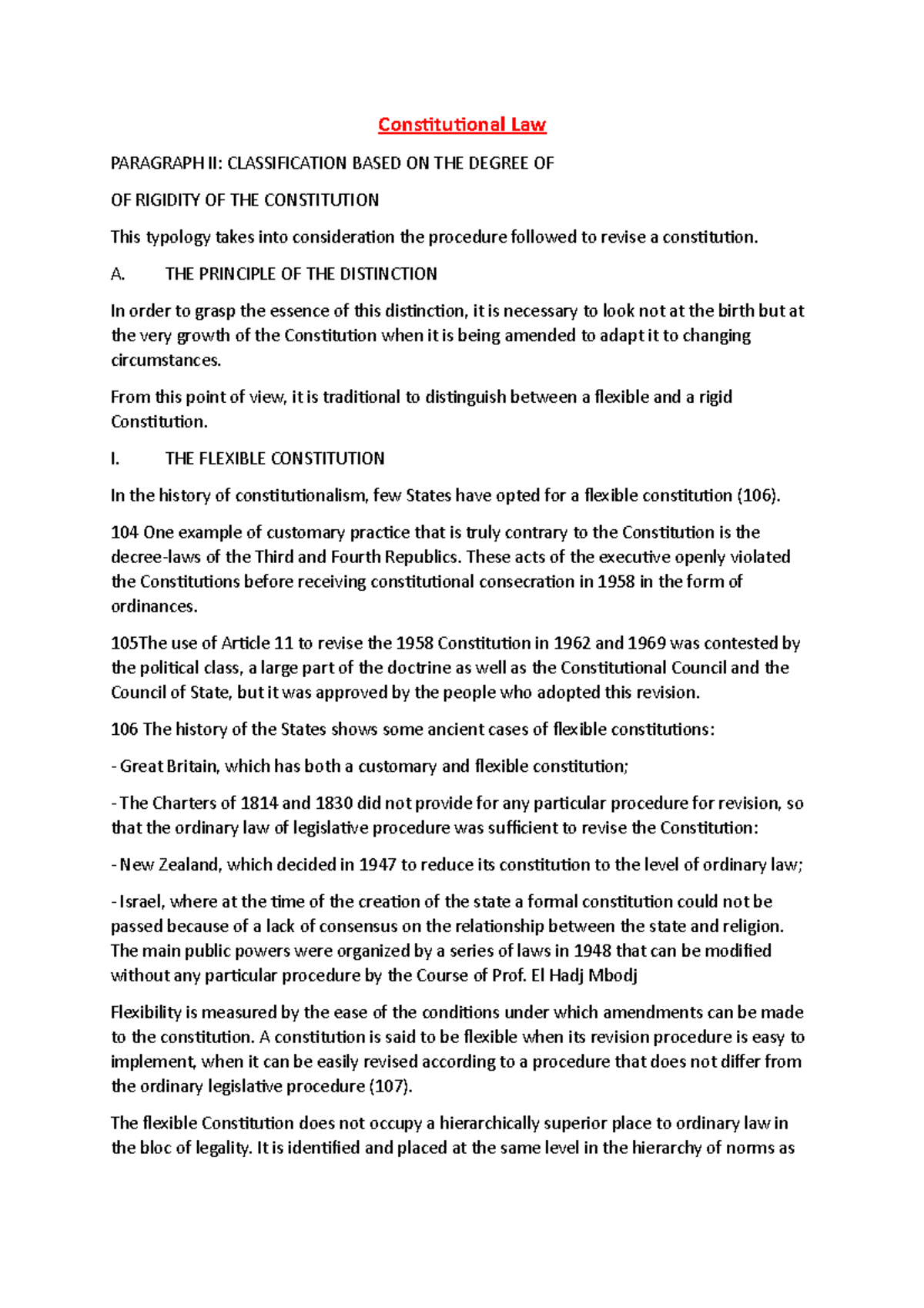 Constitutional Law 41 - Constitutional Law PARAGRAPH II: CLASSIFICATION ...