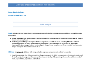 Final Business Case Team 1 - MGMT8560: Applied Project Management Team ...