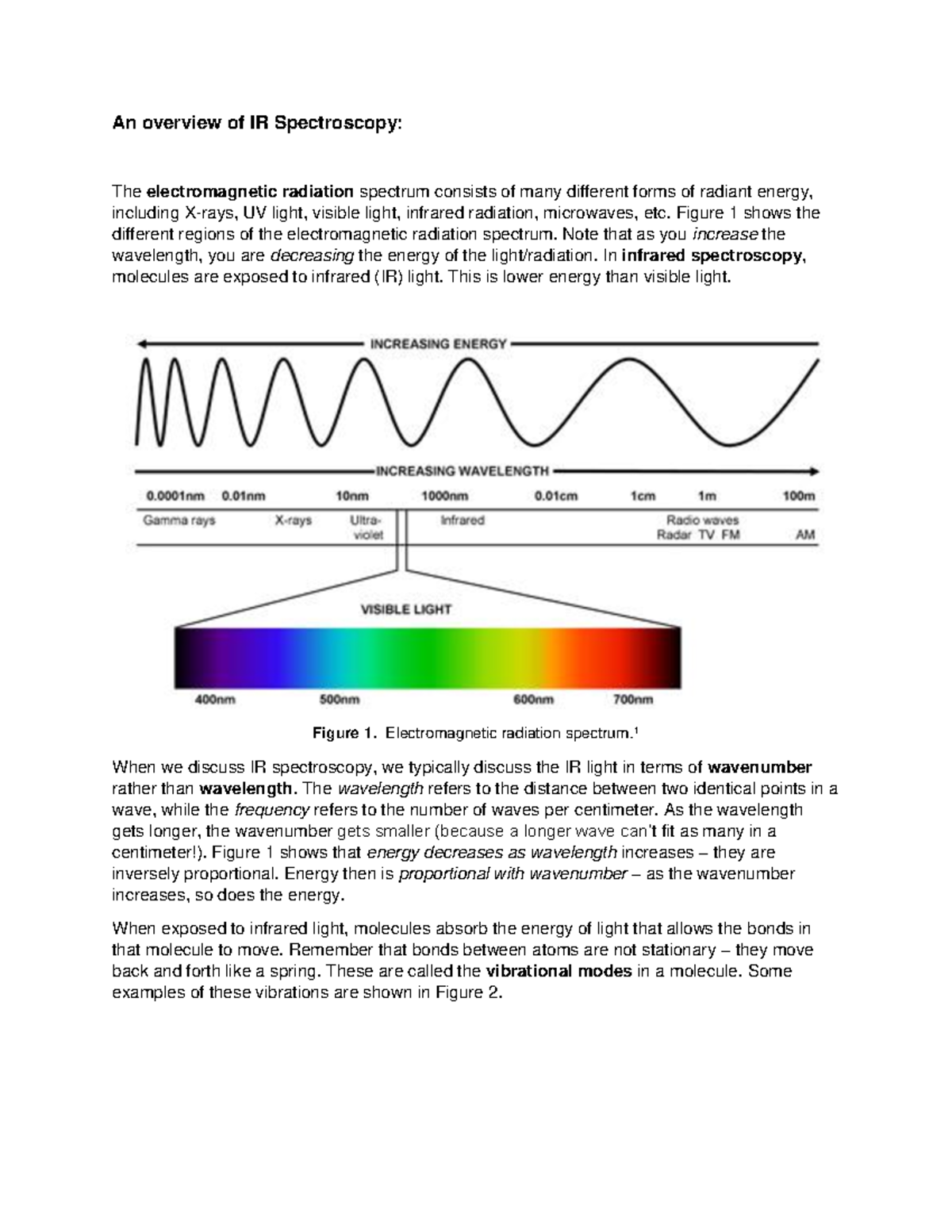 An overview of IR Spectroscopy Key - An overview of IR Spectroscopy ...