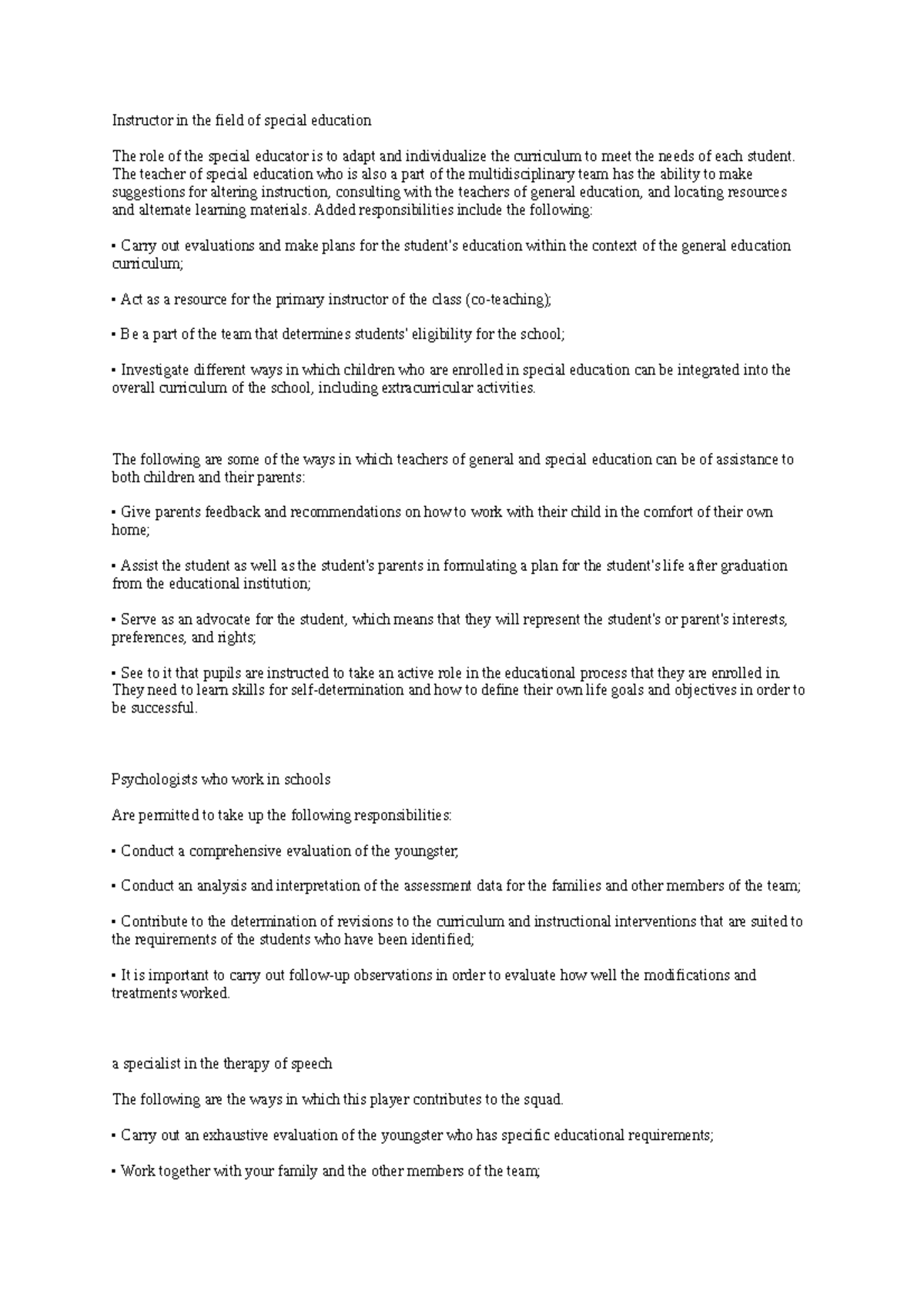 Chapter 3 Multidisciplinary Teams Part 2 - Instructor in the field of ...