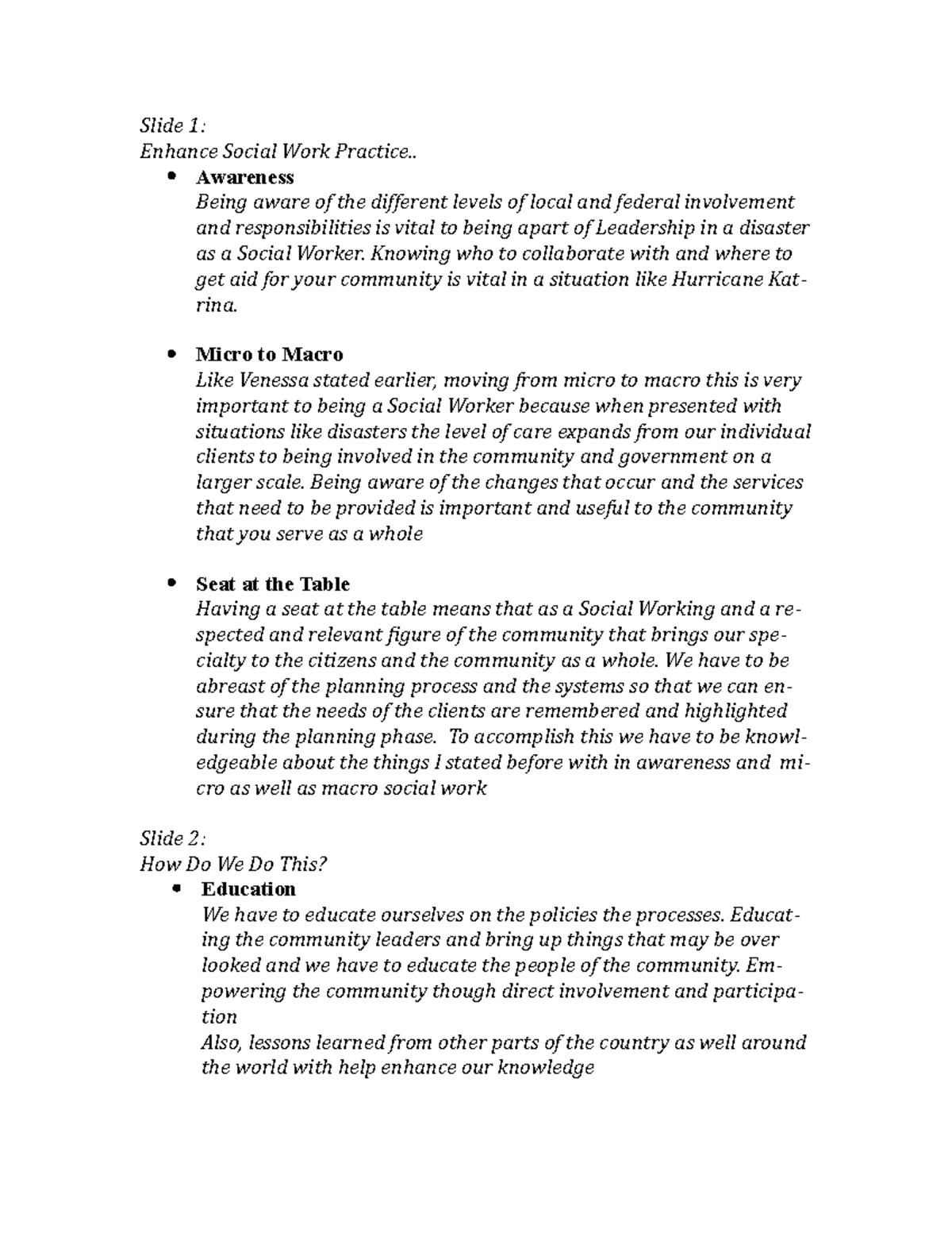 SW 611 USC - Group project on Leadership in Social Work - Slide 1 ...